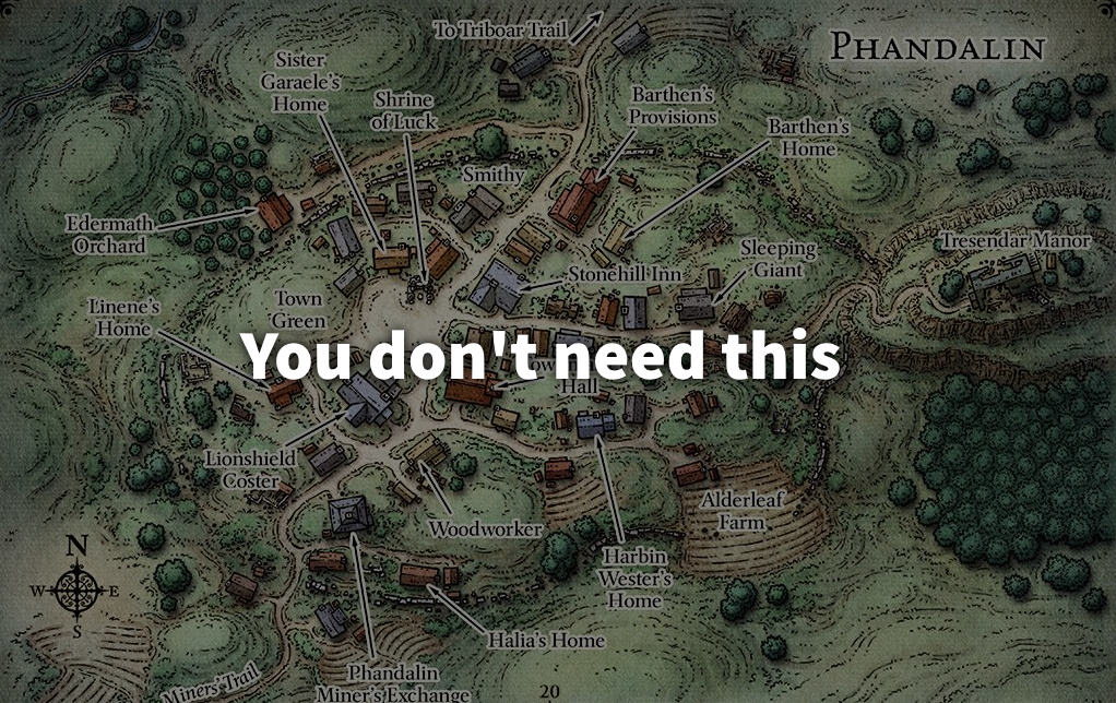 Why D&D Doesn’t Need Town Maps | The DM's Journey